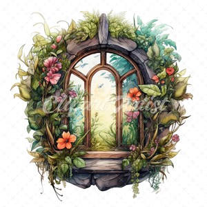 20 High-quality Fairy Windows Clipart - Fairy Windows Digital ...