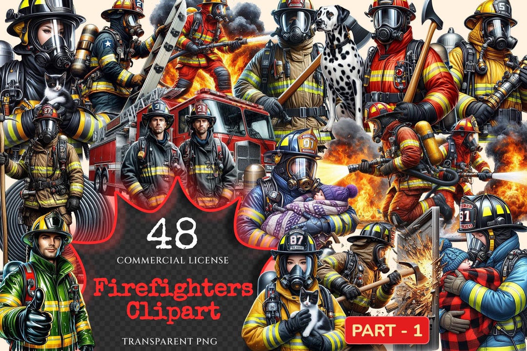 Firefighters PNG Clipart Collection – Emergency Rescue Graphics ...