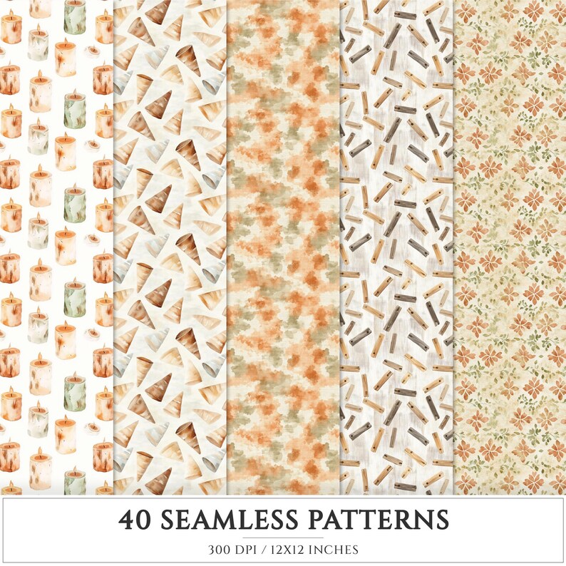 Farmhouse Rusted Plow Seamless Pattern, Wild Grains Paper (digital ...