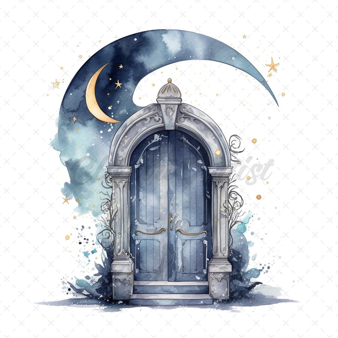 17 High-quality Moon Doors Clipart Moon Doors Digital - Etsy