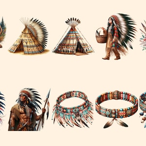 Native America PNG Clipart Collection - 52 PNG, Cultural Illustrations ...