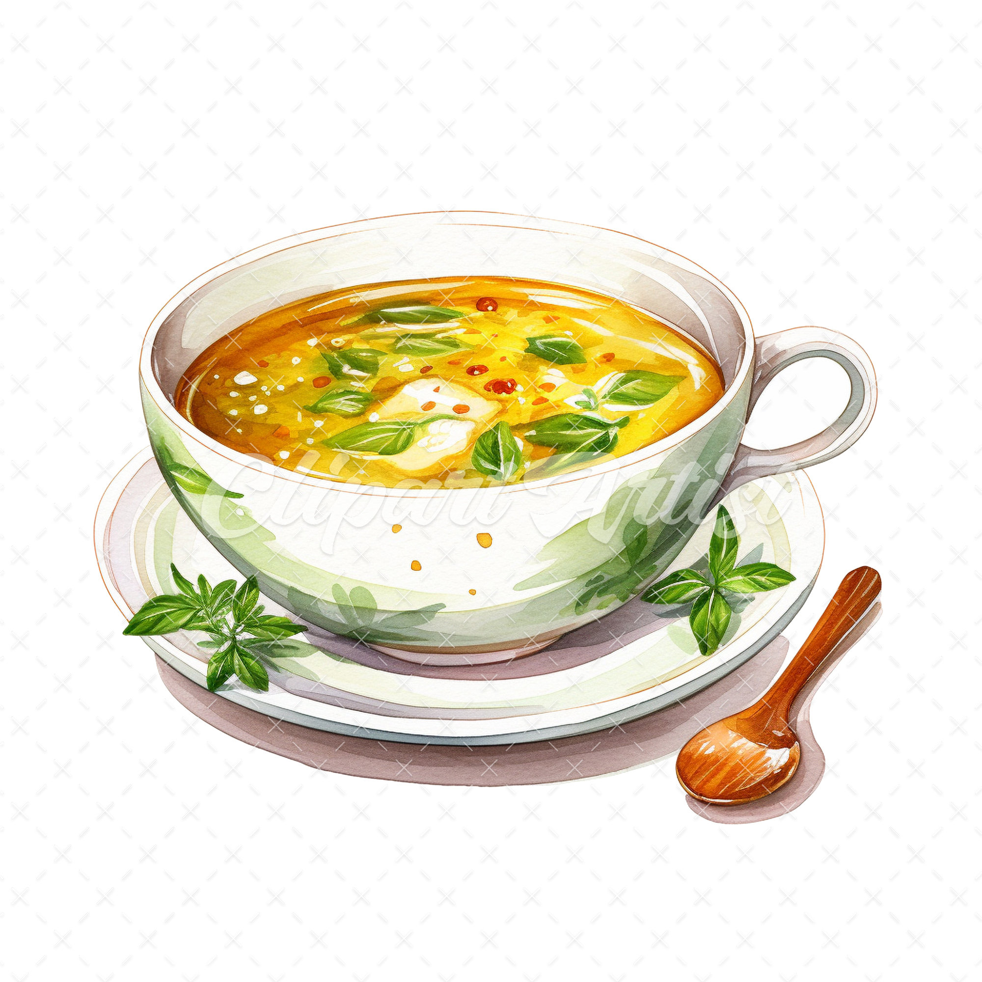 20 High-quality Soup Clipart Soup Digital Watercolor JPG Instant ...