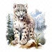 20 High-quality Cute Snow Leopard Clipart - Cute Snow Leopard Digital ...