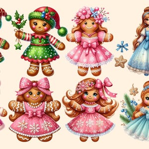 Gingerbread Girl PNG Clipart Collection - 33 PNG, Festive Cookie ...
