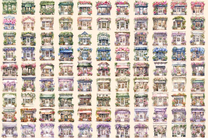 Watercolor Floral Storefront Clipart – 675+ PNG Images (digital ...