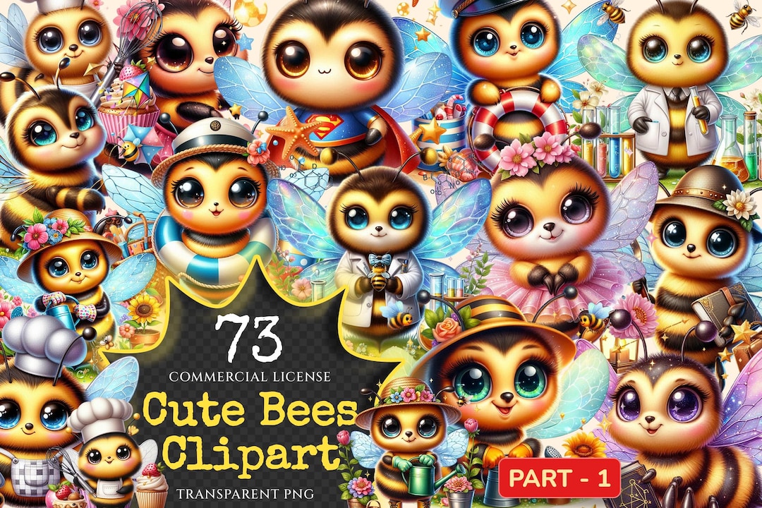 Cute Bees PNG Clipart Collection - 73 PNG, Charming Honeybee Graphics ...