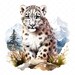 20 High-quality Cute Snow Leopard Clipart - Cute Snow Leopard Digital ...