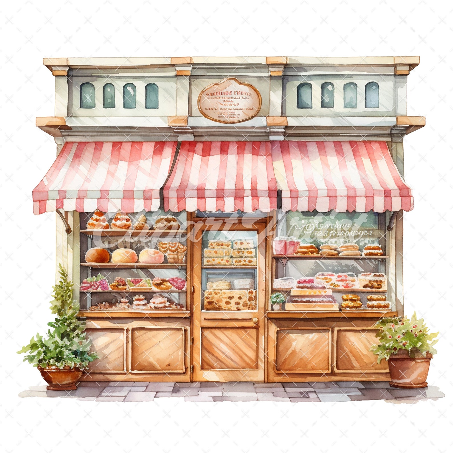 20 High-quality Bakery Storefronts Clipart Storefronts Digital ...