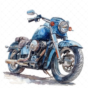 19 High-quality Motorcycle Clipart - Motorcycle Digital Watercolor JPG ...