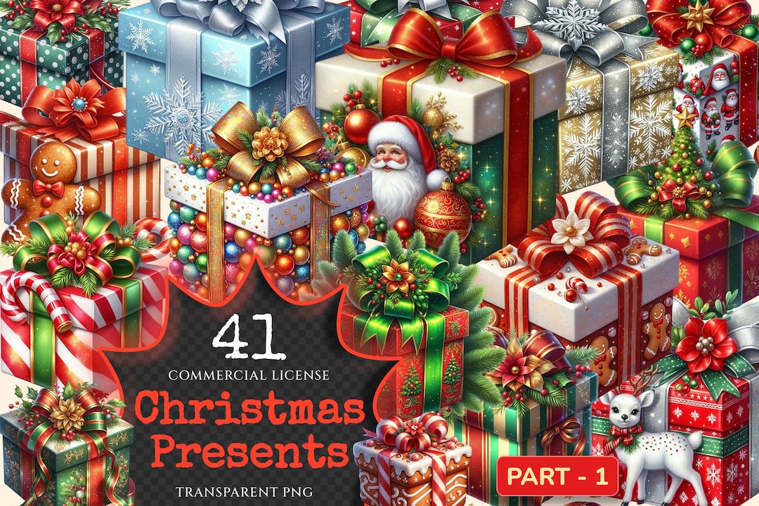 Christmas Presents PNG Clipart Collection - 41 PNG, Holiday Gift ...