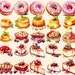 Sweet Treats Watercolor Clipart Bundle - 200 Transparent PNG, Desserts ...