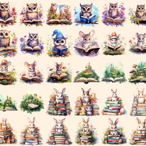 Fairytale Books Watercolor Clipart Bundle 248 Transparent PNG, Cute ...