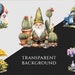Gnomes Watercolor Clipart Bundle 520 Transparent PNG, Enchanted Gnome ...