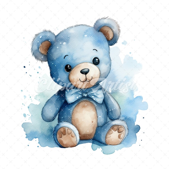 Blue Bear Clip Art