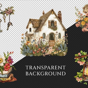 Cottagecore Spring Clipart Bundle – 600+ PNG Graphics (digital Download ...