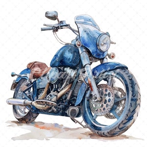 19 High-quality Motorcycle Clipart - Motorcycle Digital Watercolor JPG ...