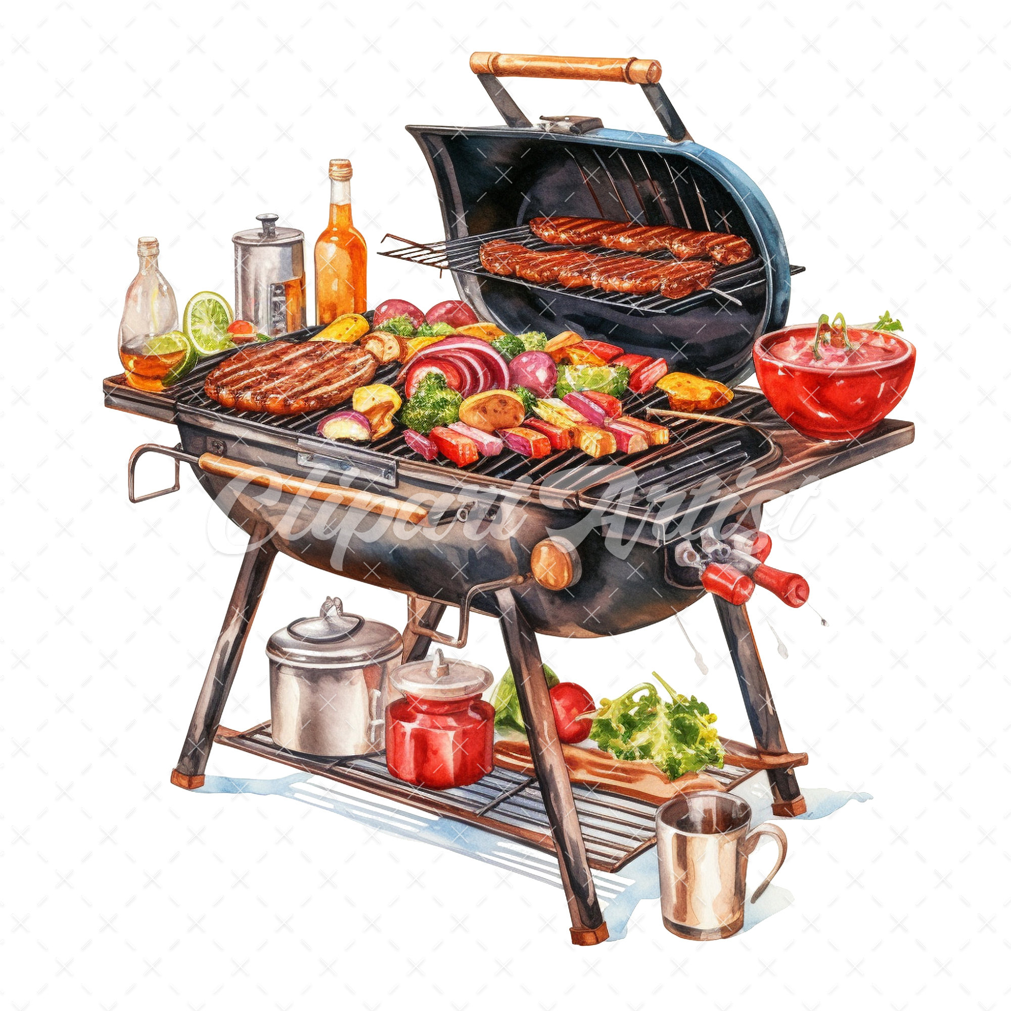 20 High-quality BBQ Grill at Clipart BBQ Grill Digital - Etsy Australia