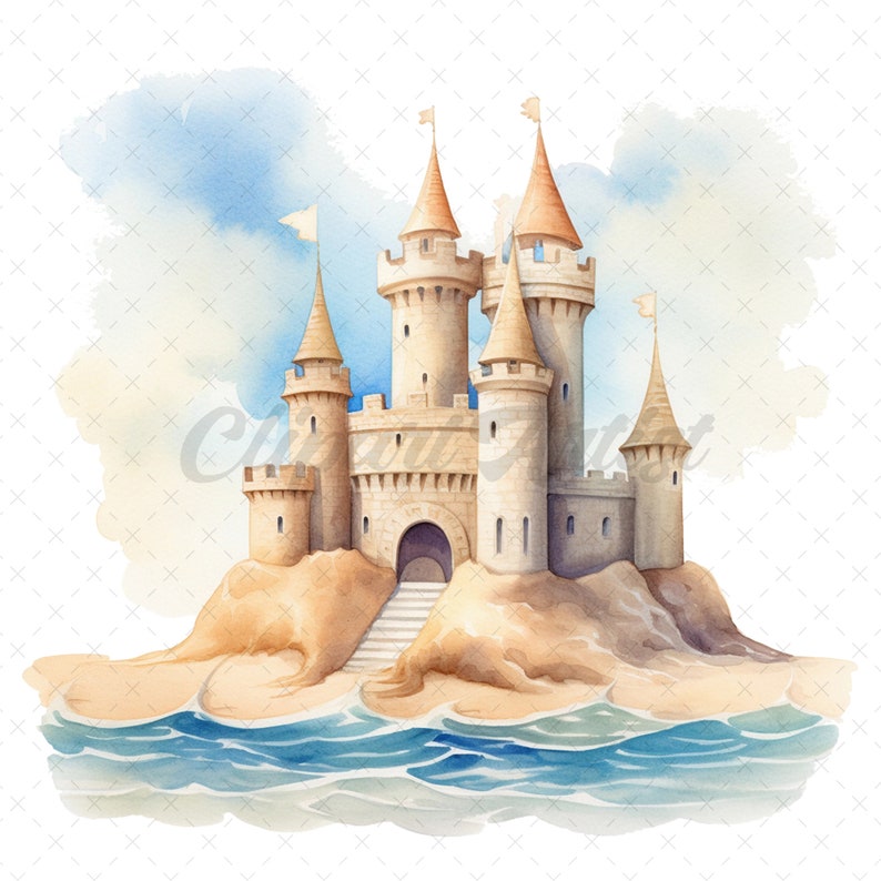 20 High-quality Sandcastle Clipart Sandcastle Digital - Etsy