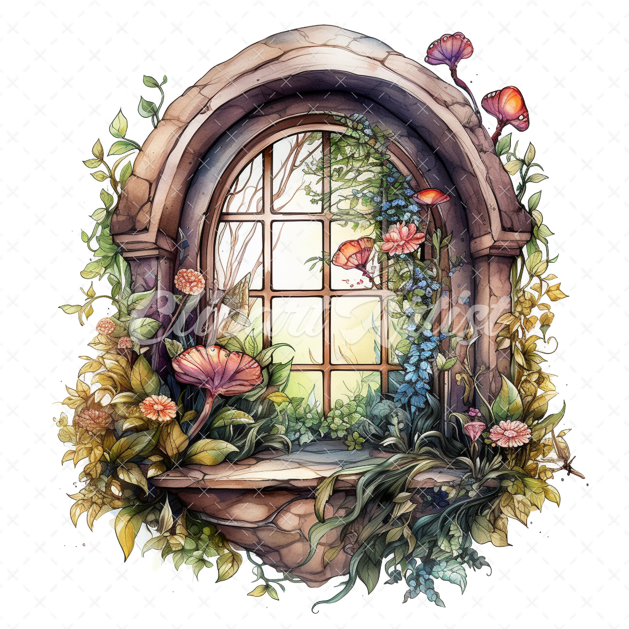 20 High-quality Fairy Windows Clipart - Fairy Windows Digital ...