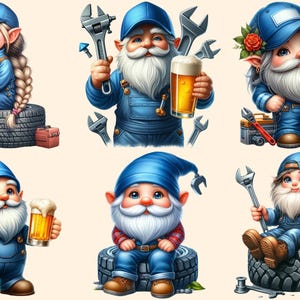 Mechanic Gnomes PNG Clipart – Car Repair Graphics (digital Download) - Etsy