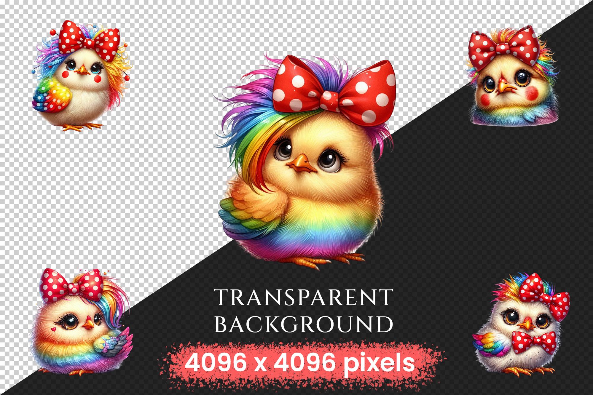 Funny Chicken Clipart – Farm Animal PNG Illustrations (digital Download ...