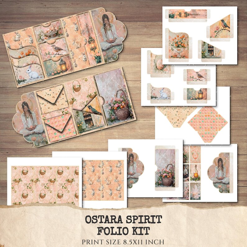 Ostara Spirit Ephemera Folio Kit – Pagan Spring Equinox Goddess Ritual ...