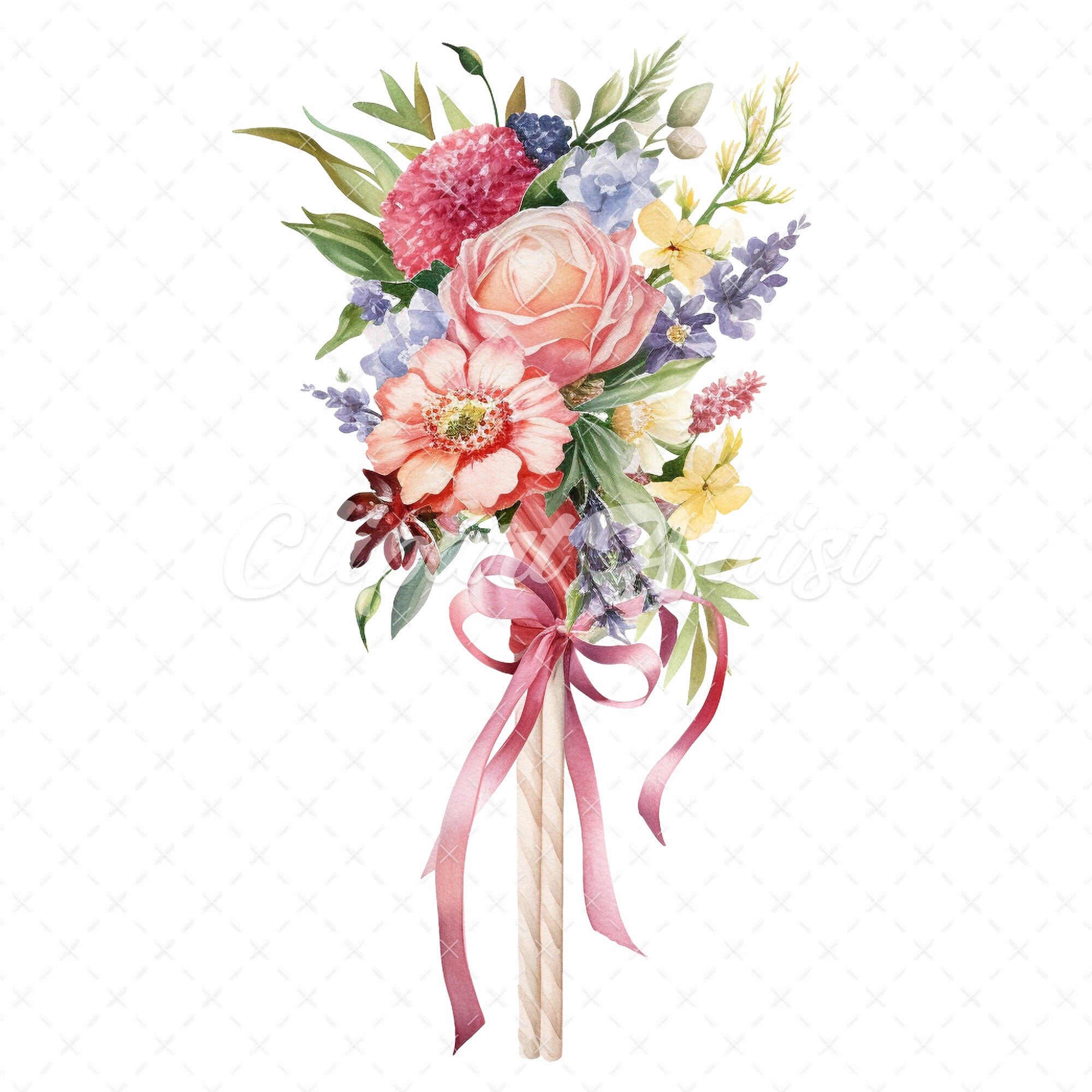 19 High-quality Floral Maypole Clipart Floral Maypole Digital ...