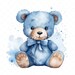 20 High-quality Blue Teddy Bear Clipart Blue Teddy Bear Digital ...