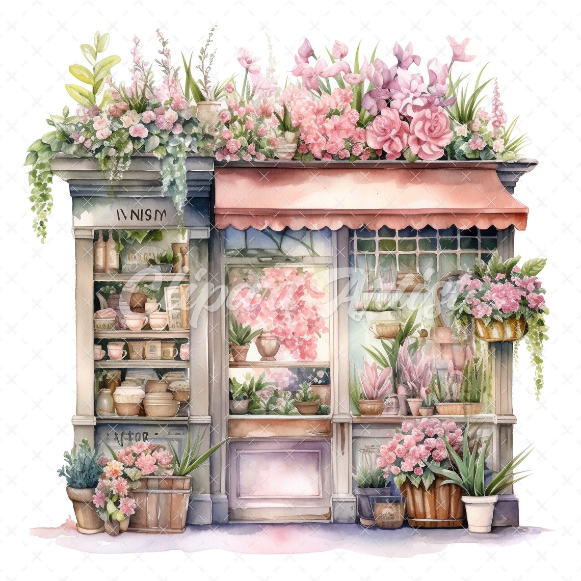 20 High-quality Flower Shops Clipart Flower Shops Digital - Etsy