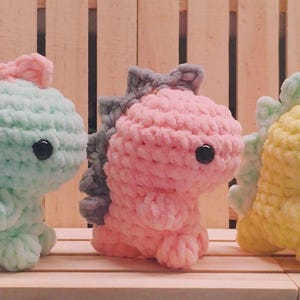 No-sew Mini Dino Crochet Pattern - Etsy