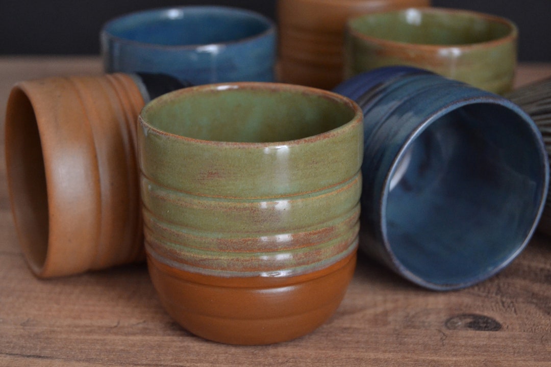 Set of Two Handless Ceramic Espresso, Double Espresso or Filter Coffee ...