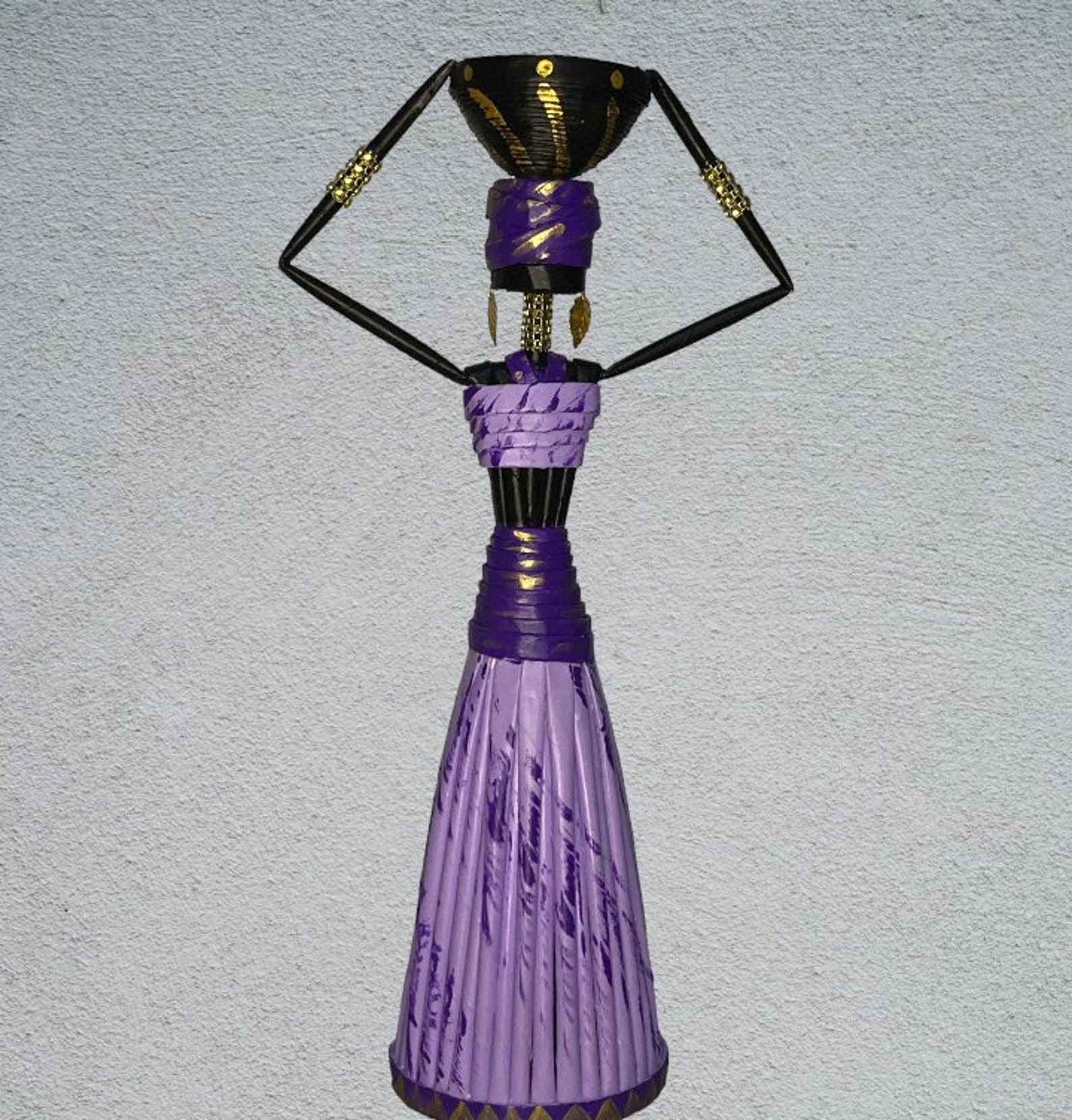 African Statue African Dolls African Woman Decor Paper - Etsy