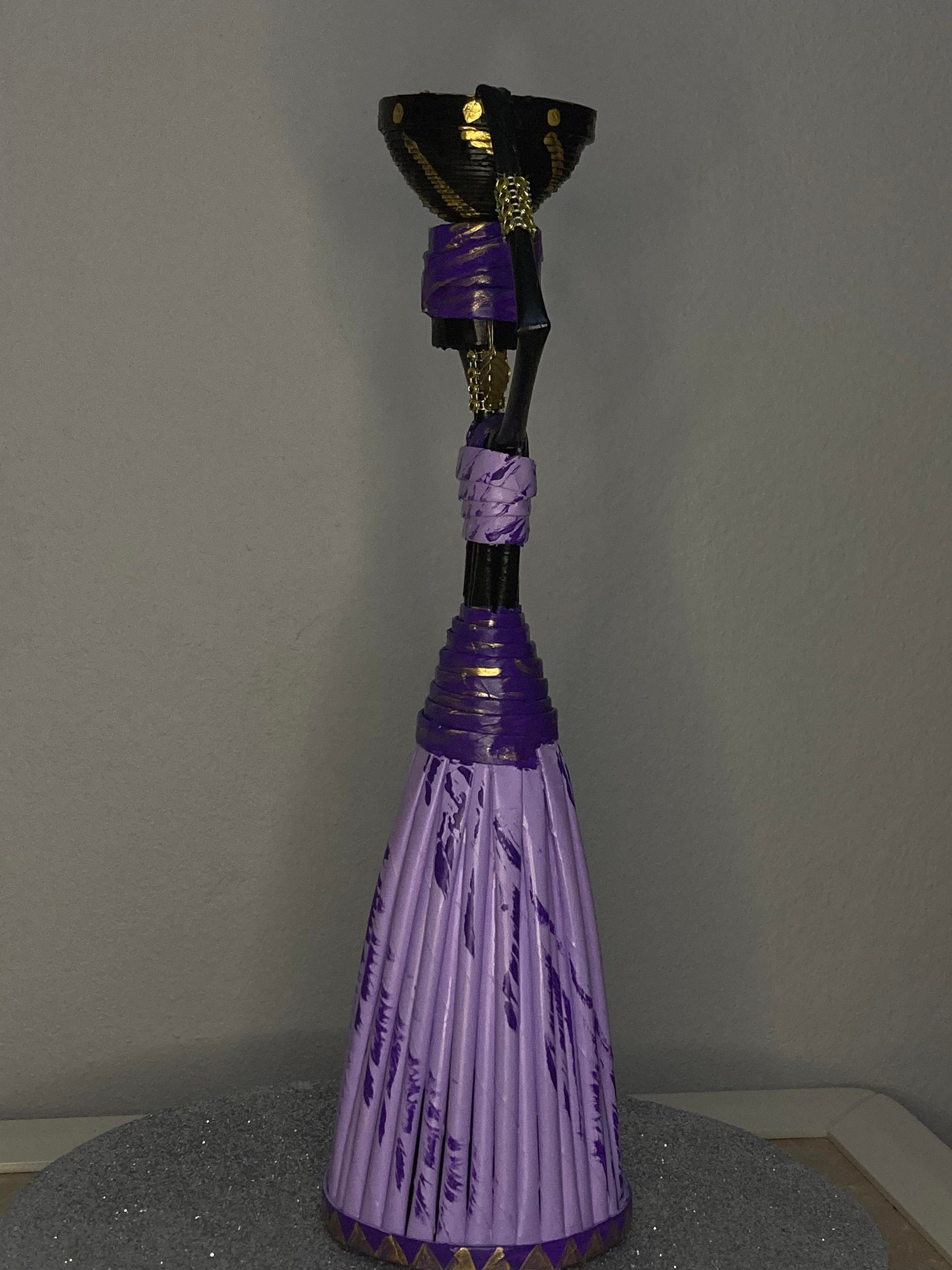 African Statue African Dolls African Woman Decor Paper - Etsy