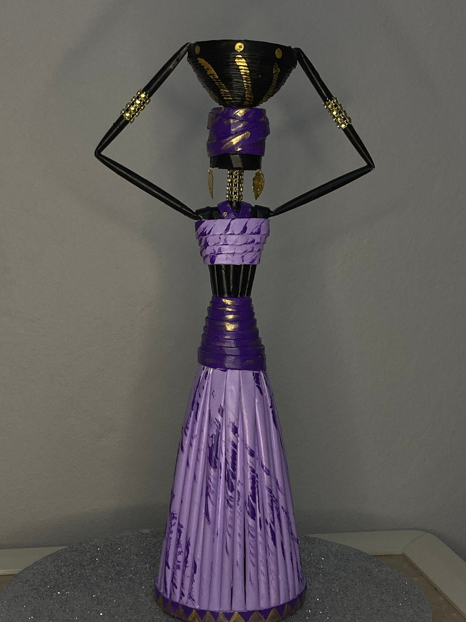 African Statue African Dolls African Woman Decor Paper - Etsy