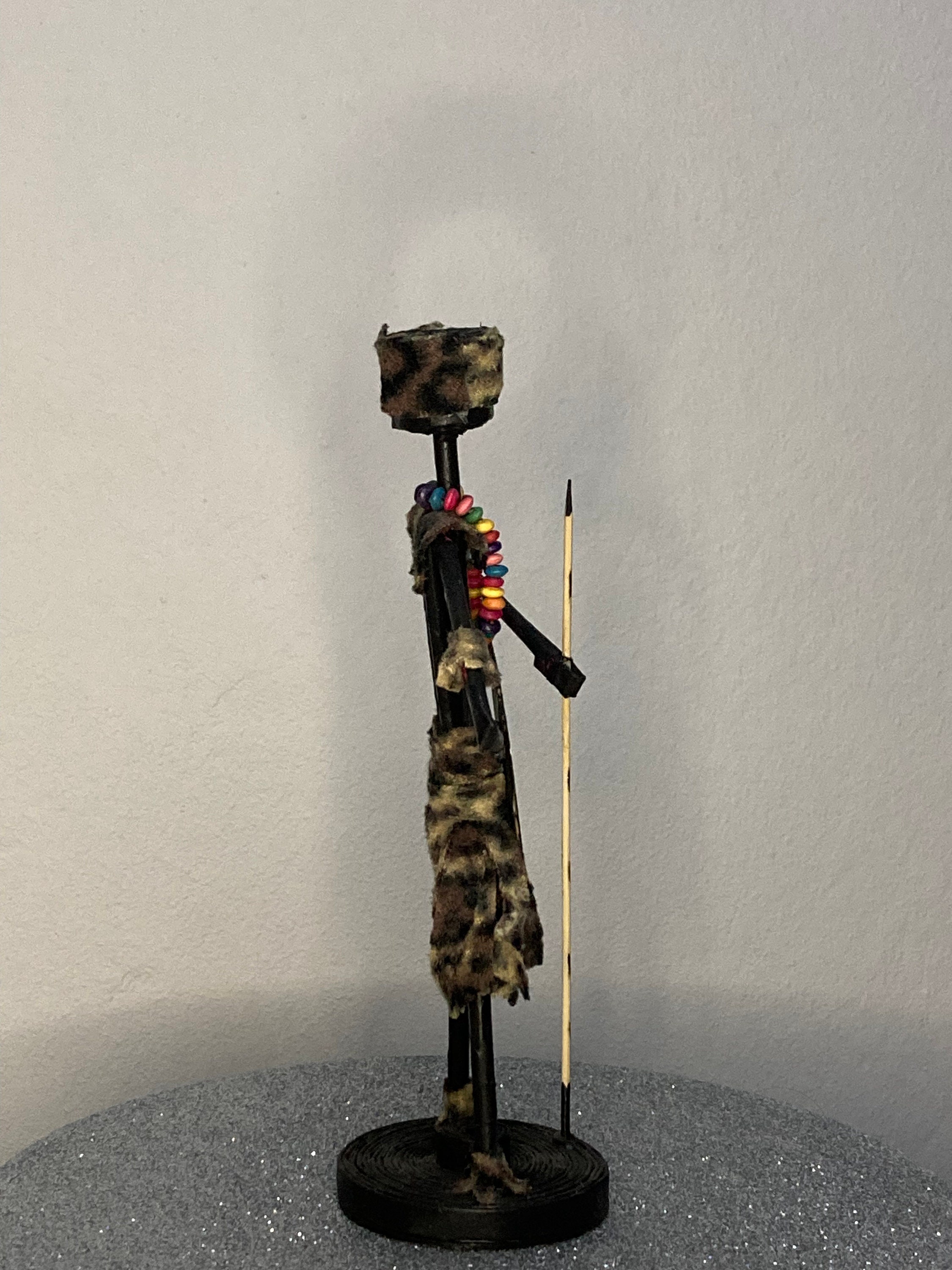 African Statue, African Dolls, African Woman Decor, Paper Satute ...