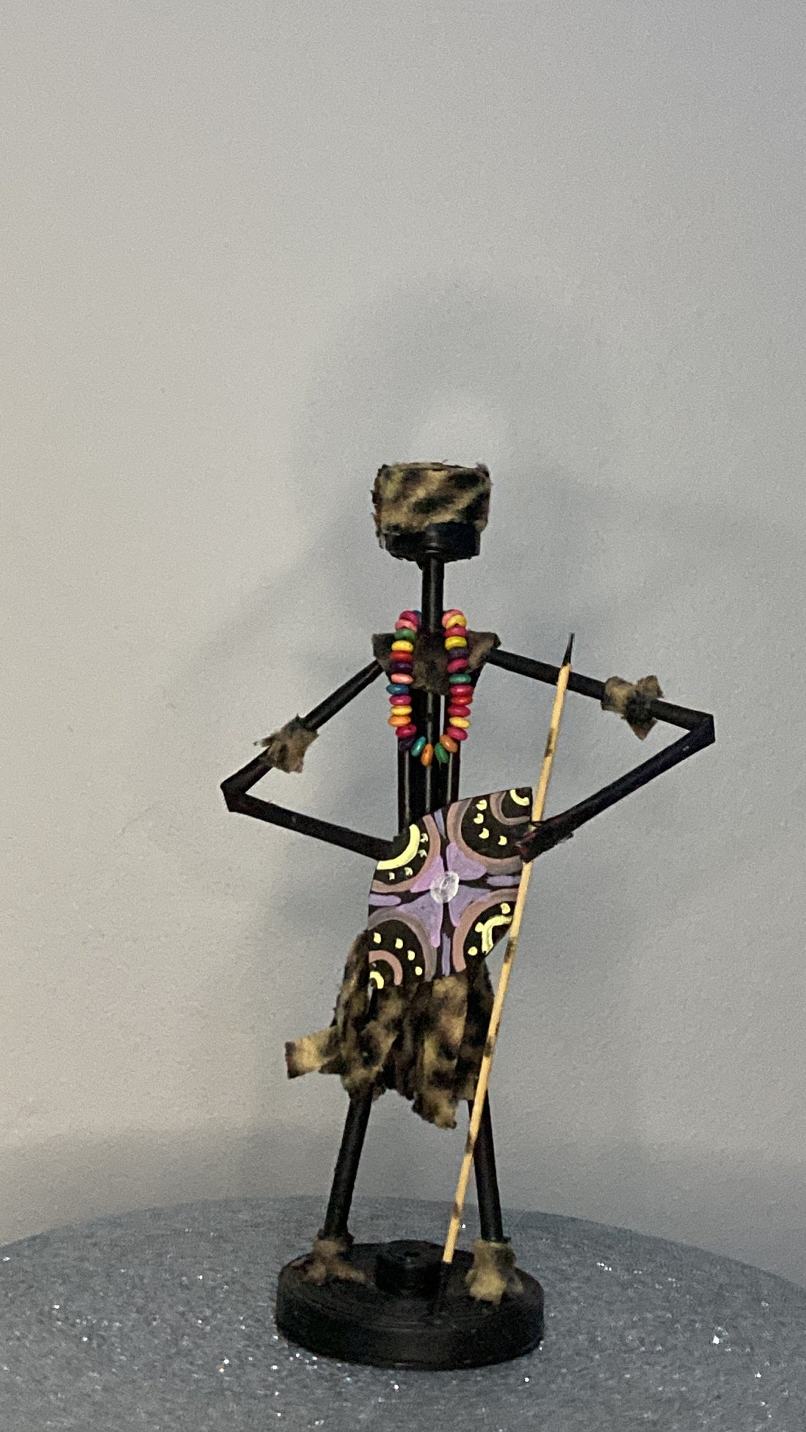 African Statue, African Dolls, African Woman Decor, Paper Satute ...