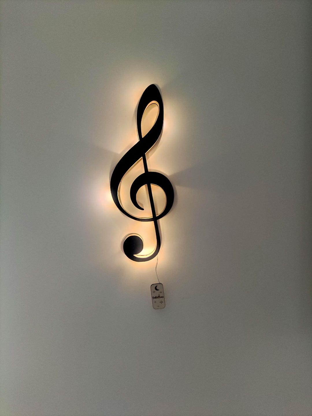 Led Lamp Treble Clef | Night Light Room - Etsy