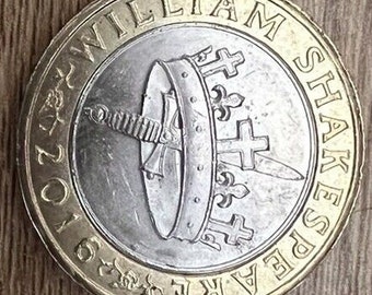 William Shakespeare 2016 Jester 2 Pound Coin - Etsy UK