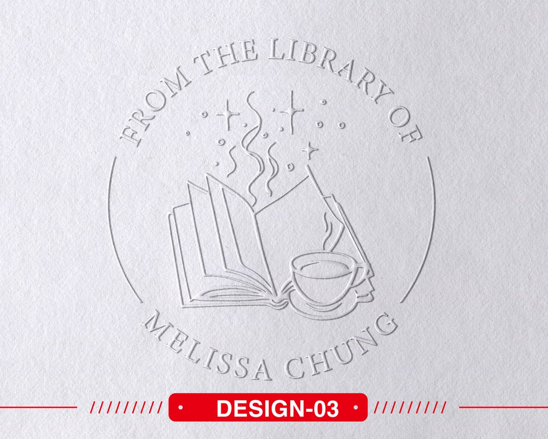 Personalized Book Embosser, Book Stamp, Custom Embosser , Library ...
