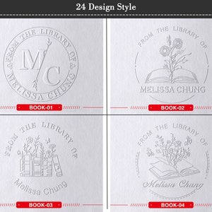 Personalized From the Library of Book Embosser, Custom Book Stamp ...