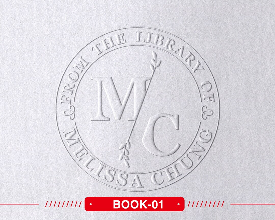 Personalized Book Embosser, Book Stamp, Custom Embosser , Library ...