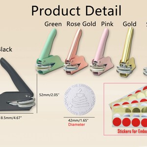 Personalized Book Embosser, Book Stamp, Custom Embosser , Library ...