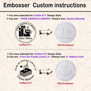 Personalized Book Embosser, Book Stamp, Custom Embosser , Library ...