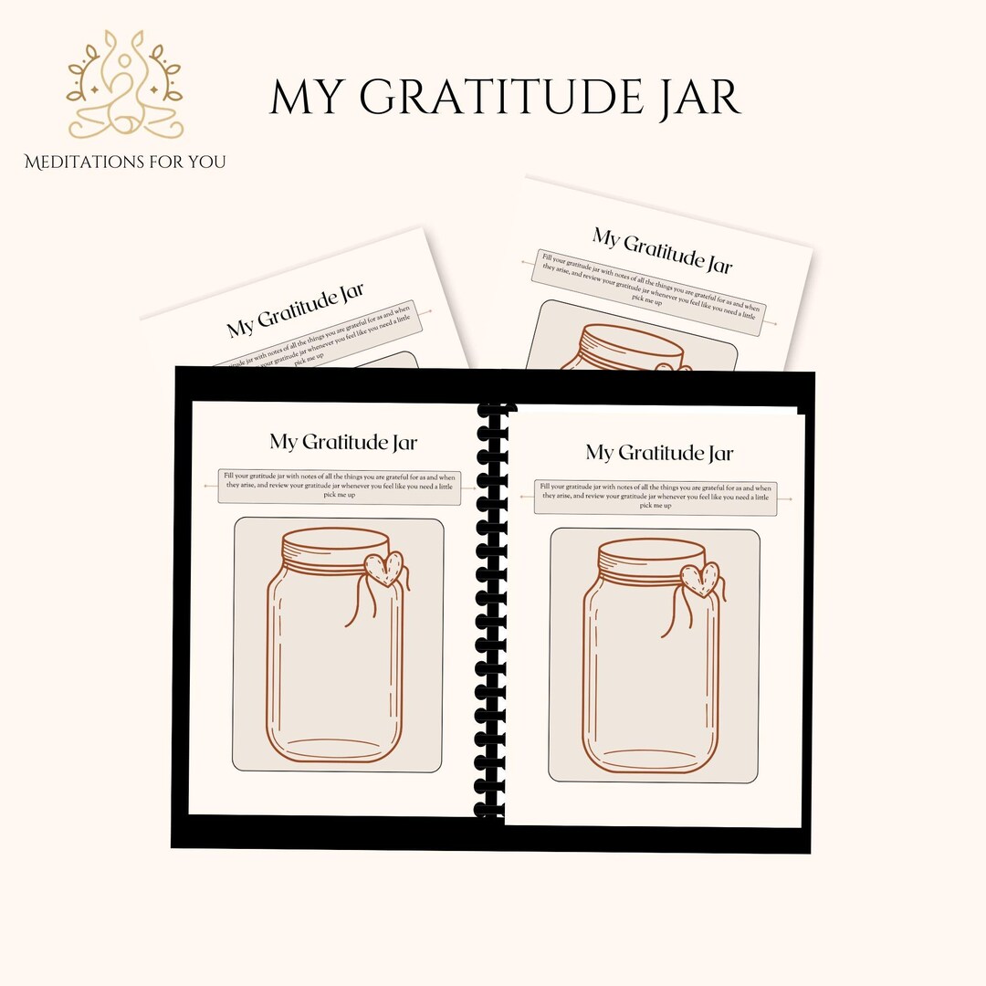 Gratitude Jar, Gratitude Tracker, Gift for Her, Self Care Jar, Gift Jar ...