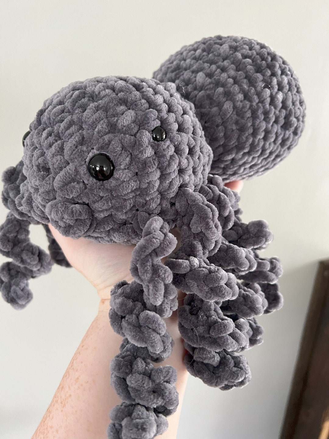 Handmade Crochet Spider Plushie - Unique Design, Soft Polyester, Home ...