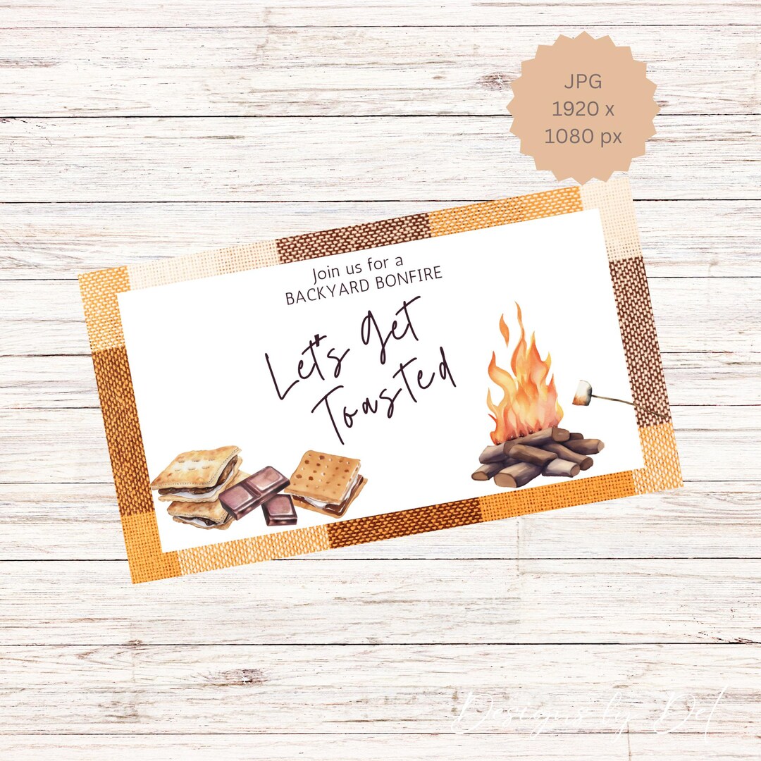 Smores Facebook Event Cover Photo, Rustic Bonfire Cover Photo, Fall ...