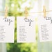 Seating Chart, Seating Chart Cards, Seating Table Charts, Table ...