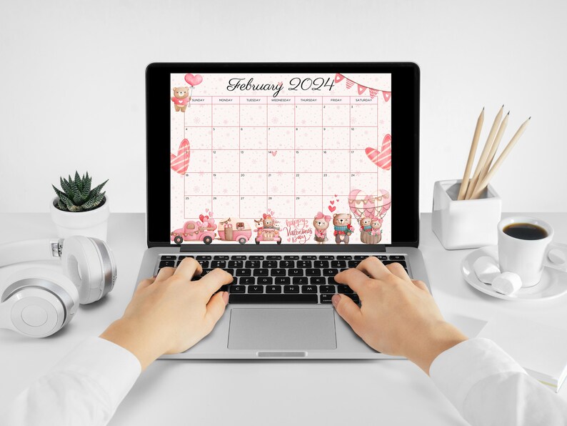EDITABLE February 2024 Calendar, Sweet Valentine 2024 With Cute Bears ... EDITABLE February 2024 Calendar, Sweet Valentine 2024 With Cute Bears ...