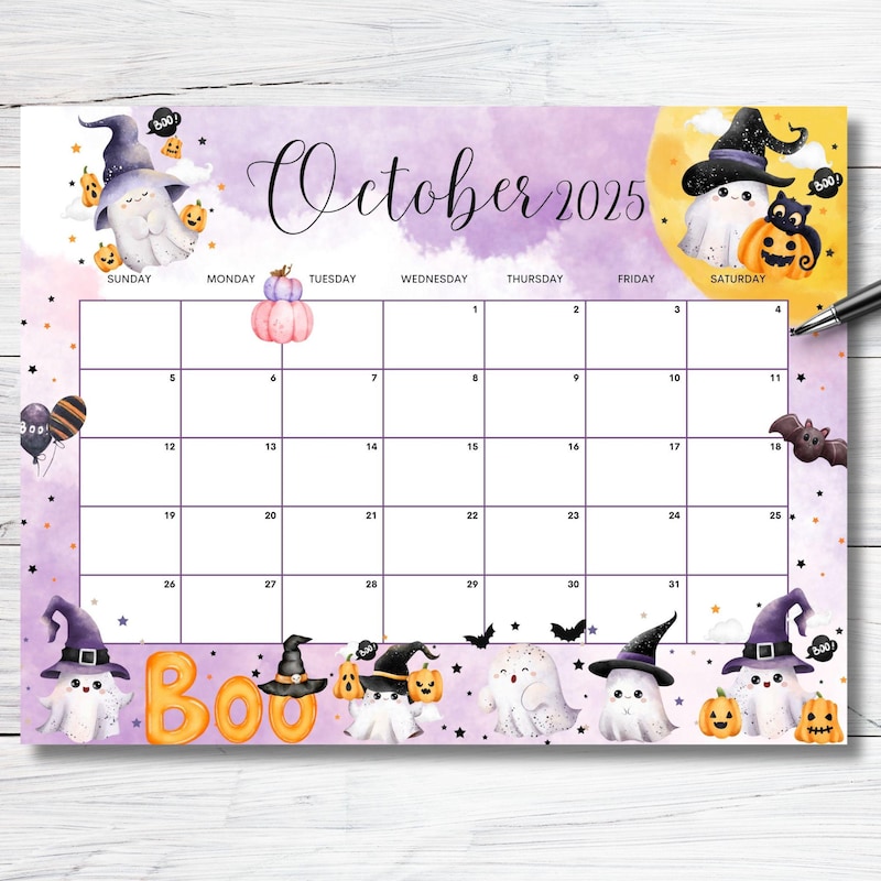Halloween Calendar - Etsy