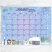 Editable January Calendar 2024, Printable Wall Calendar 2024, Cute ...